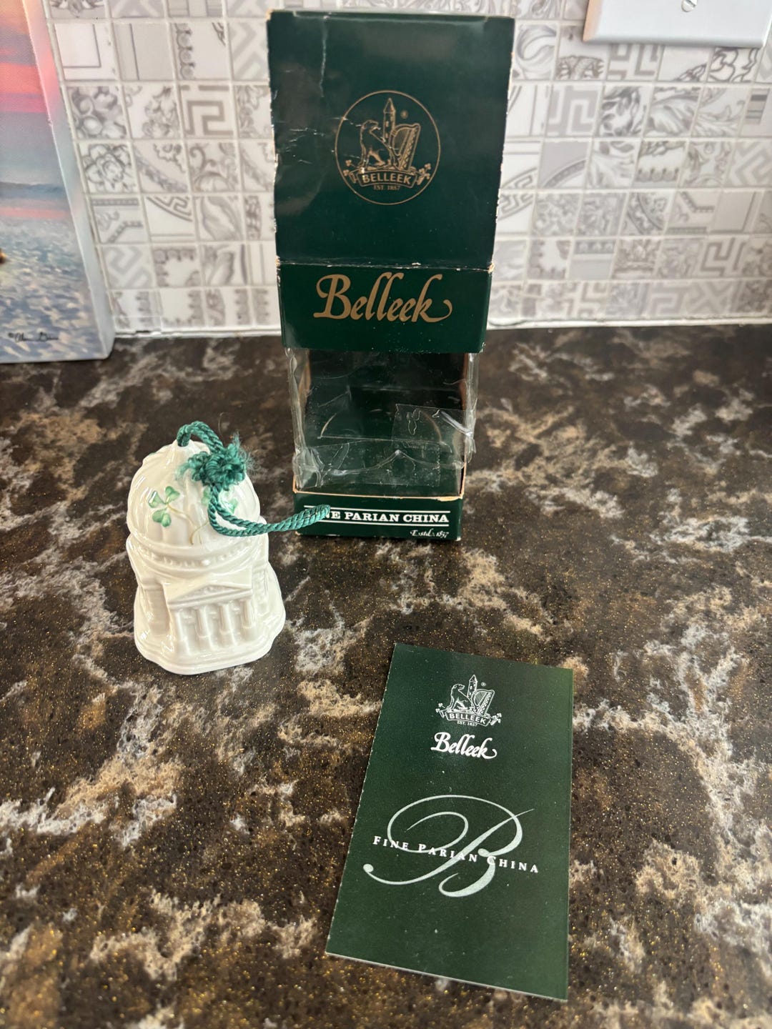 Belleek Cathedral Bell 1857 Christmas Ornament B2198 Ireland - Etsy