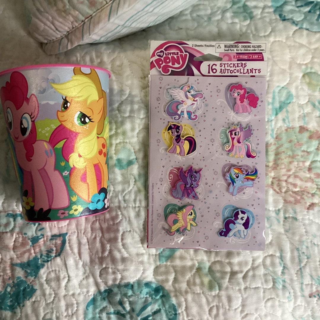 My Little Pony 16 Oz Cup and Stickers / My Little Pony Gifts - Etsy
