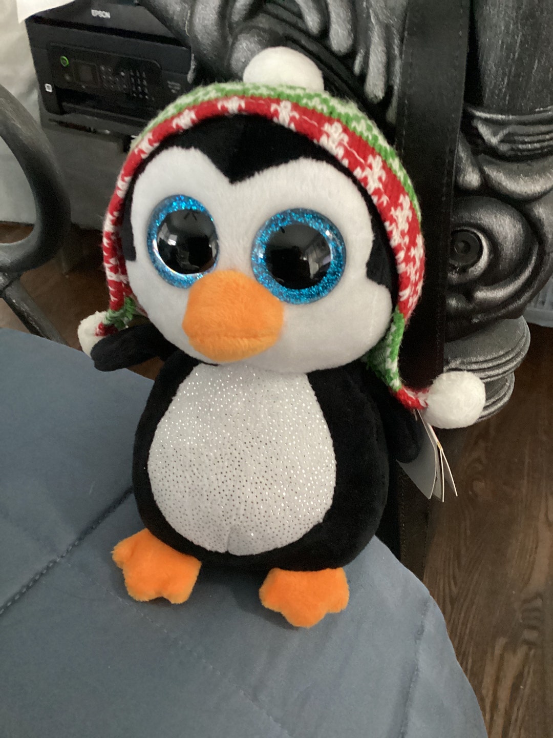 Ty Beanie Boo Penelope the Penguin 6 Glitter Eyes New Birthday November ...