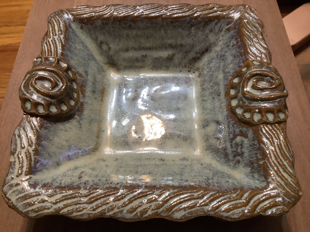Studio Art Pottery Signed by Artist David Decorative Bowl Washed Earth ...