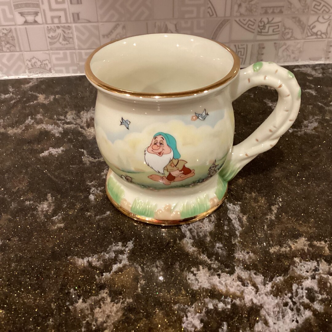 Disney Lenox Sleepy Mug, Seven Dwarfs Fine China With 24k Gold - Etsy