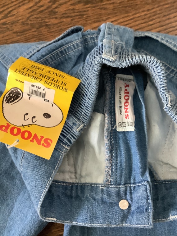 vintage 1980-90's snoopy peanuts 4t Jeans United Feat… - Gem