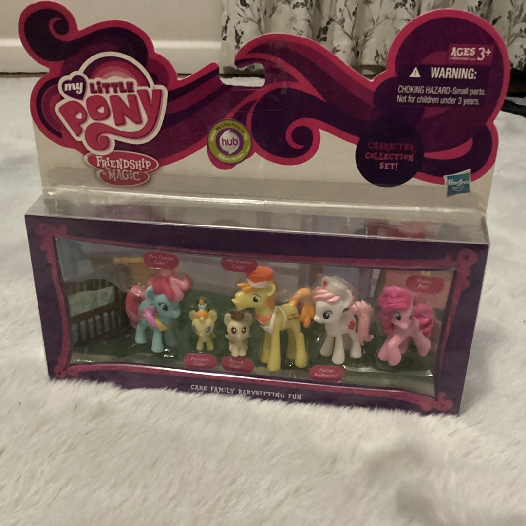 My Little Pony Friendship Magic Cake Family Babysitting Fun PVC Figures ...