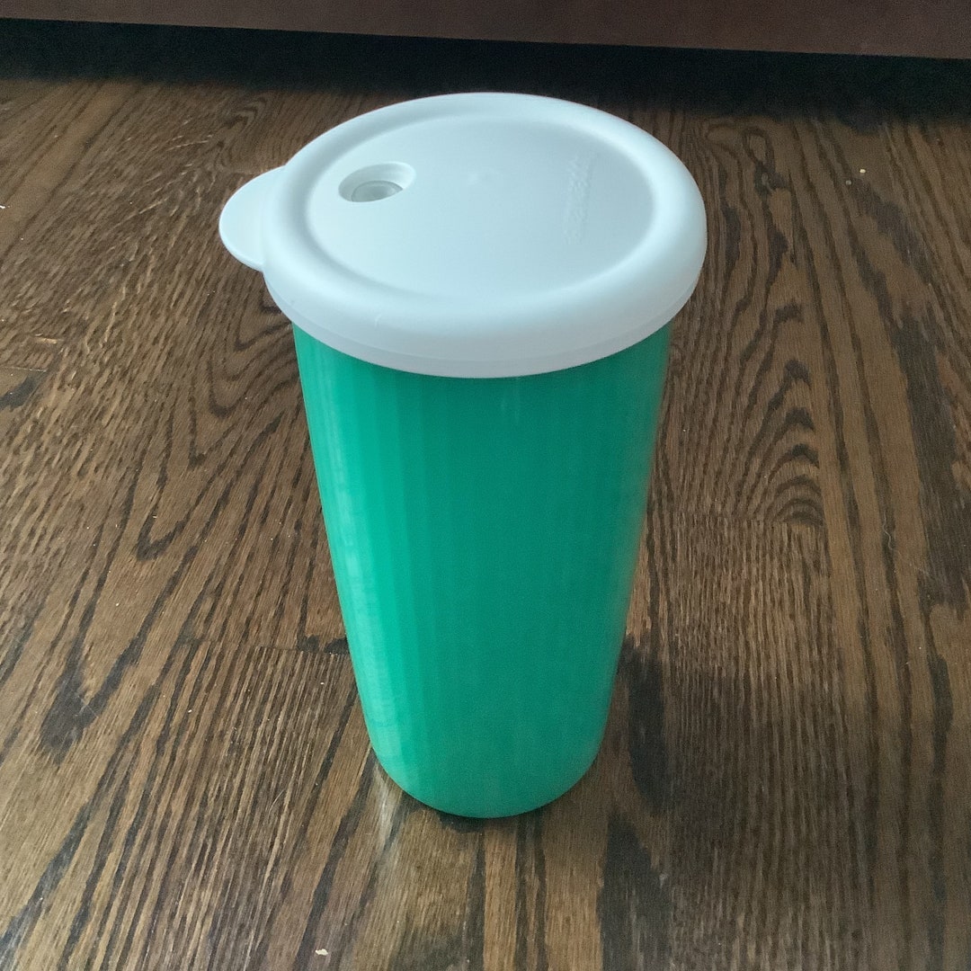 Tupperware Insulated Tumbler Green 3329a on the Go Travel Cup Lid ...