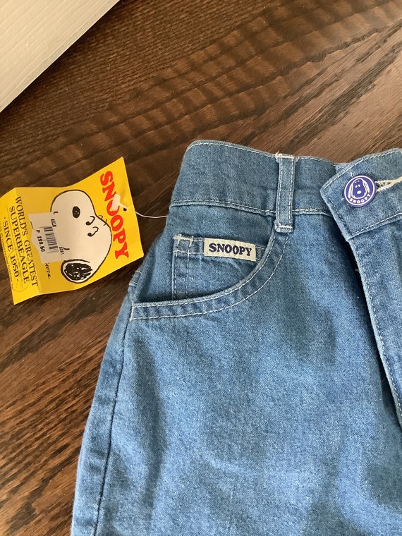 vintage 1980-90's snoopy peanuts 4t Jeans United Feat… - Gem