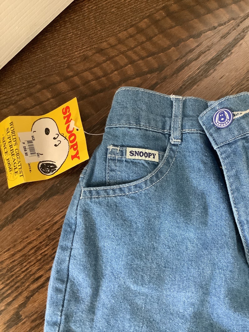 Vintage 1980-90's Snoopy Peanuts 4t Jeans United Feature - Etsy