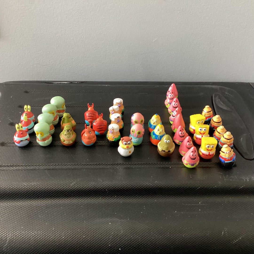 Huge Lot Spongebob Squarepants Cartoon Krabby Patty Plus Prize Figures ...