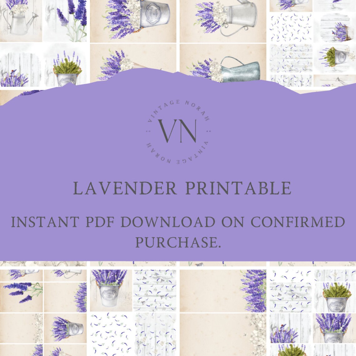 Lavender Printable Papercraft Journal Pages. Pdf Download. - Etsy UK