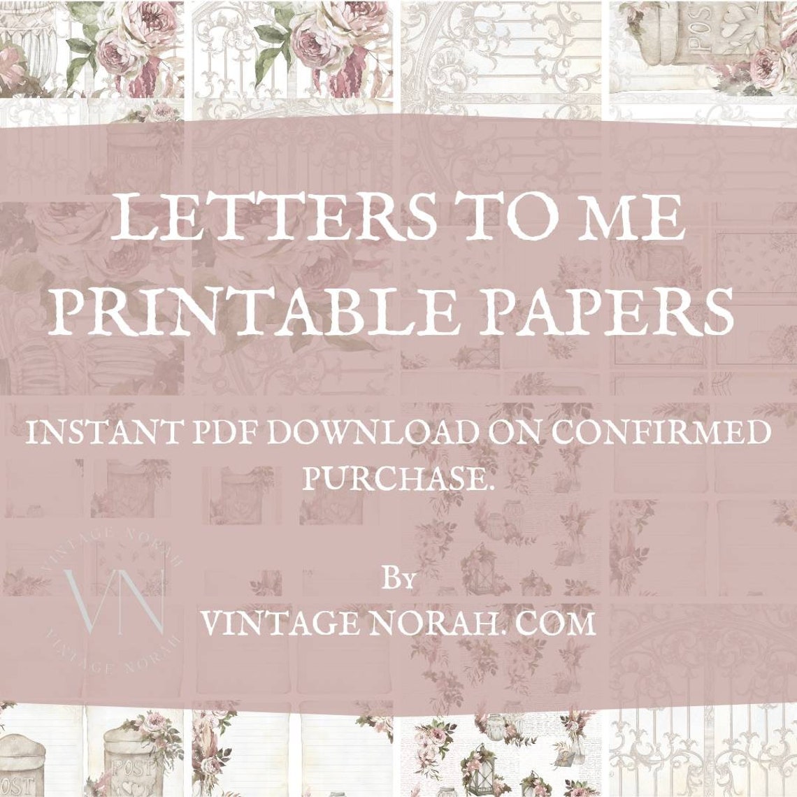 Papercraft Printables Letters to Me. Printable Pdf - Etsy UK