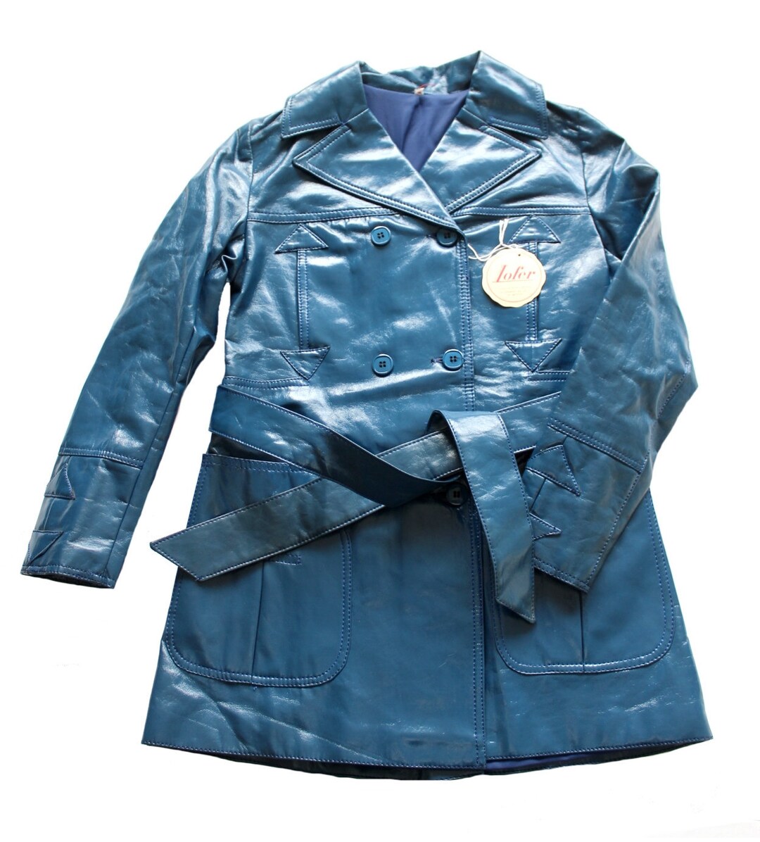 FRENCH VINTAGE 60's Faux Leather Raincoat New Old Stock - Etsy