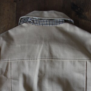 French Vintage 70's Coated Cotton Jacket - New Old Stock - Size 12 ...
