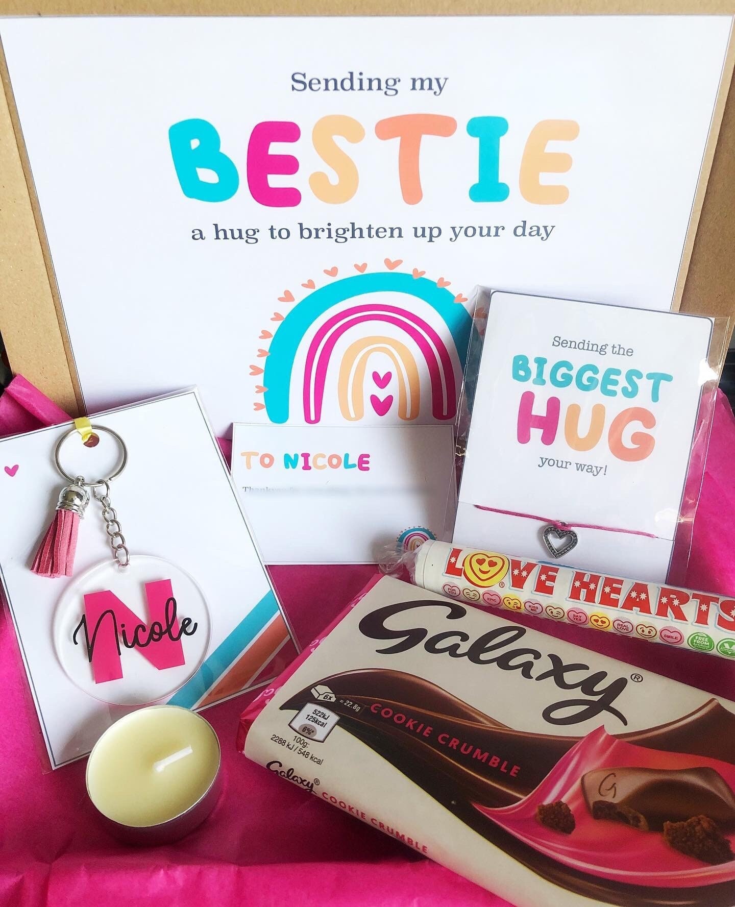 Personalised Bestie Hug in a Box Letterbox Gift Best Friend | Etsy UK