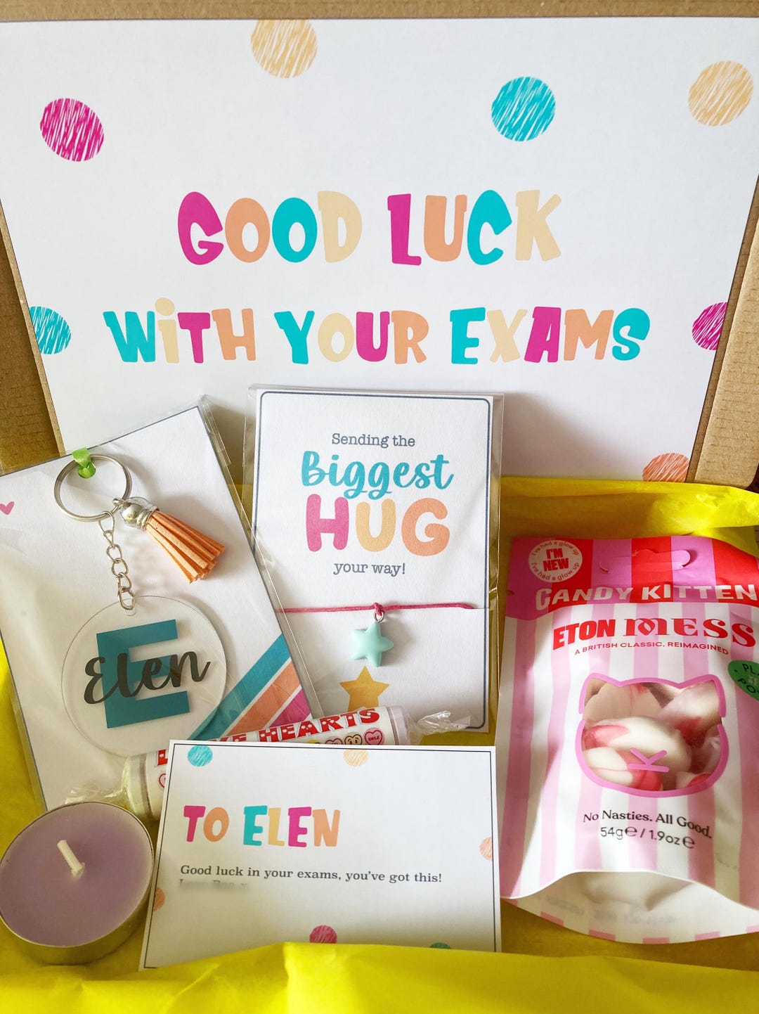 Personalised Good Luck With Your Exams Letterbox Gift | Bestie Friend ...