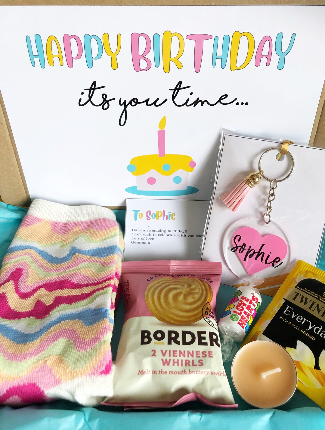 Personalised Happy Birthday Letterbox Gift BFF Bestie Friend Mum Sister ...