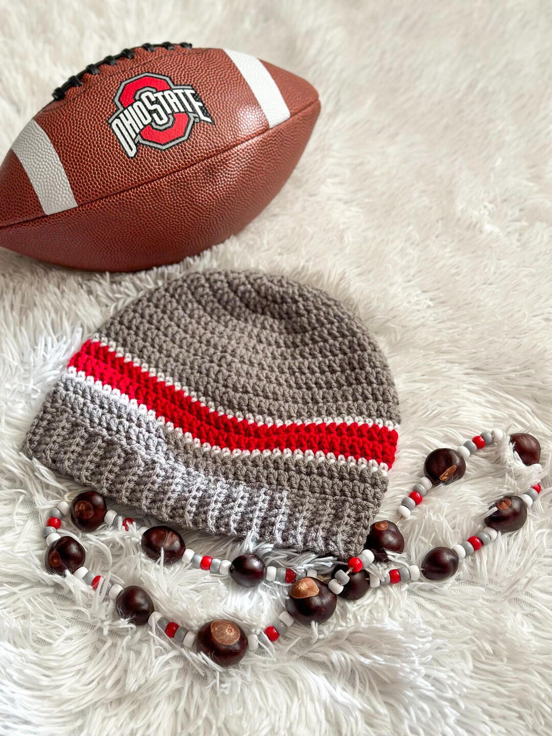 Ohio State Buckeyes Crochet Beanie - Etsy