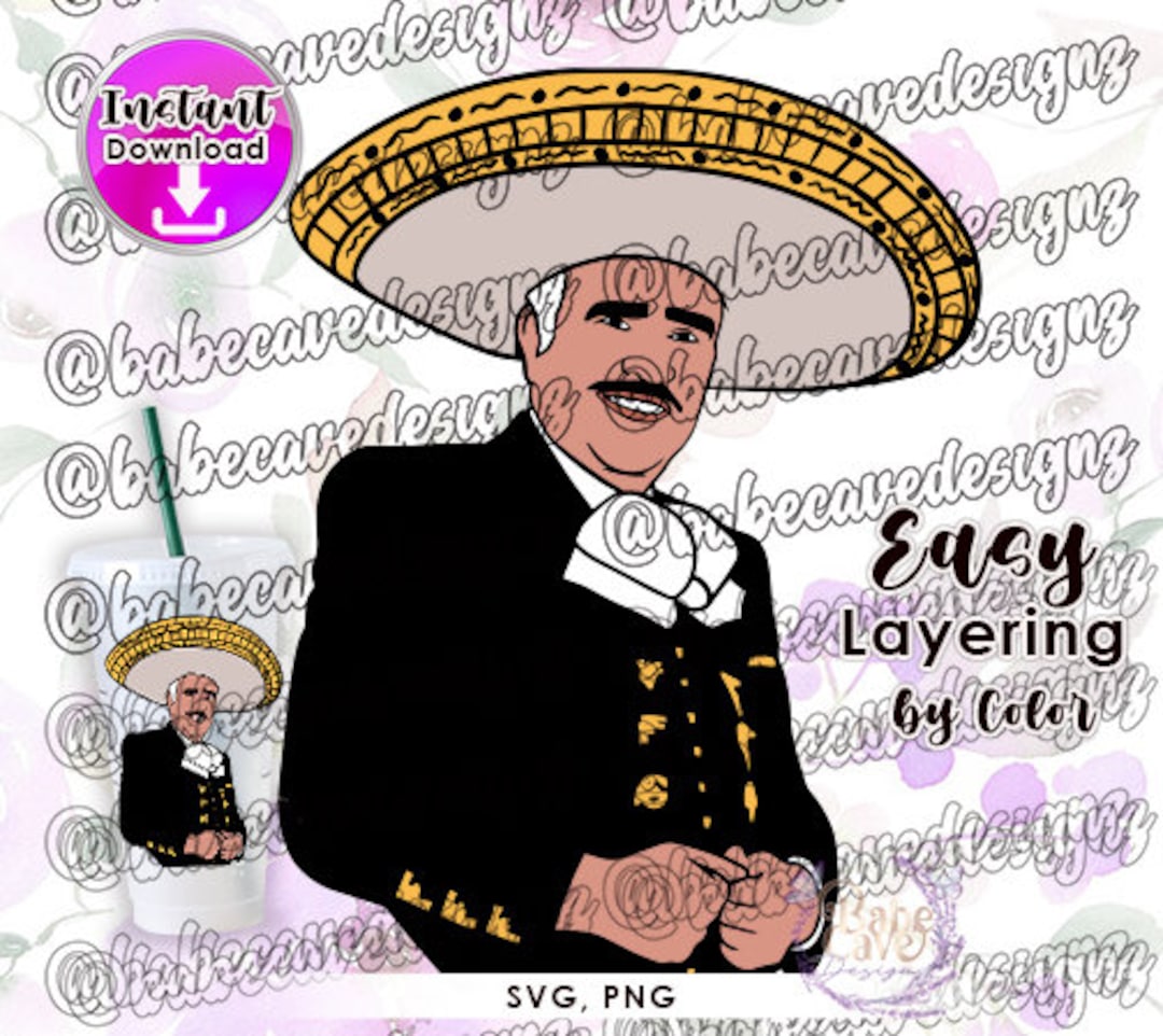 Vicente Svg Vicente Fernandez Svg PNG Tumblers Vicente - Etsy Australia