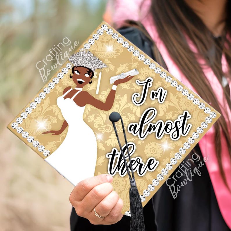 Princess Graduation Cap Topper CARDSTOCK for Grad Cap, Grad 2025, Diy ...