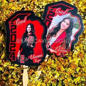 Custom Grad Fans, Graduation Fans, Class of 2025, Custom Face Fans With ...