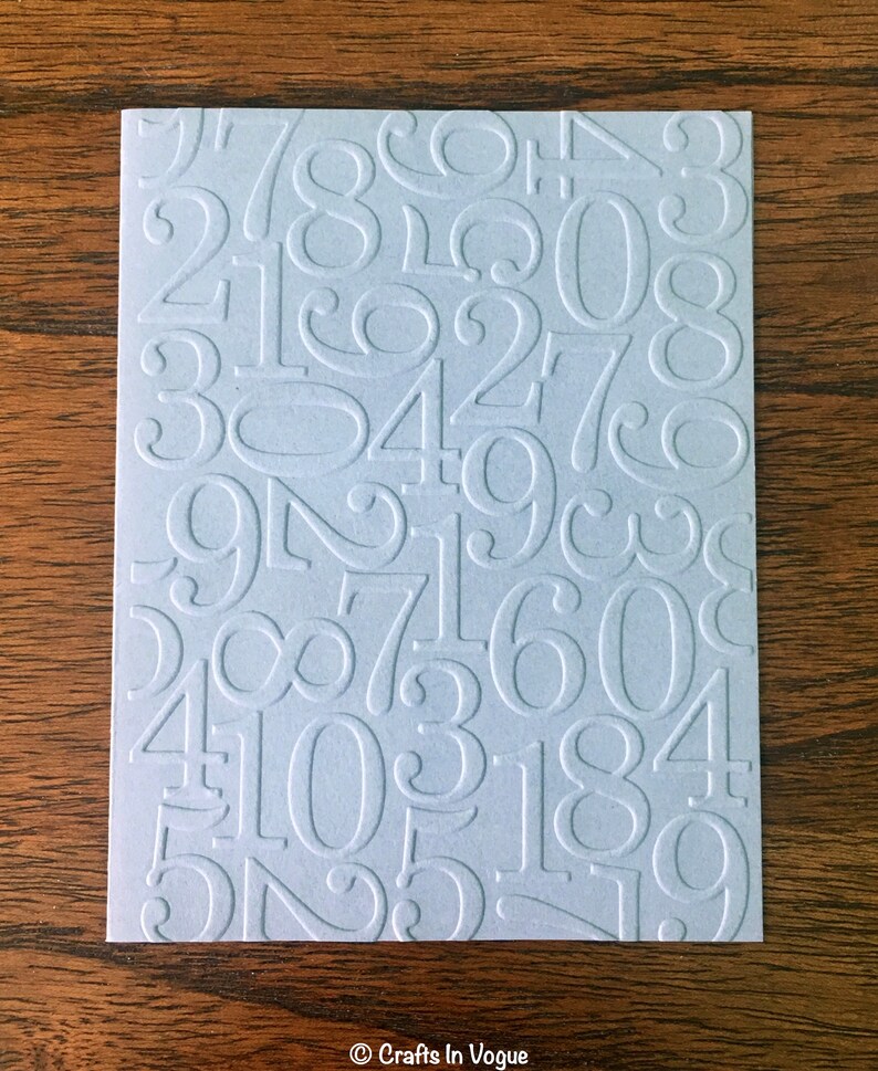 Embossed Numbers Cards, Embossed Numbers Collage, Countdown Card, Maths ...