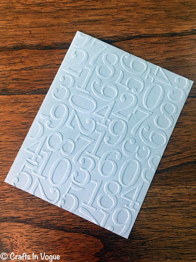 Embossed Numbers Cards, Embossed Numbers Collage, Countdown Card, Maths ...