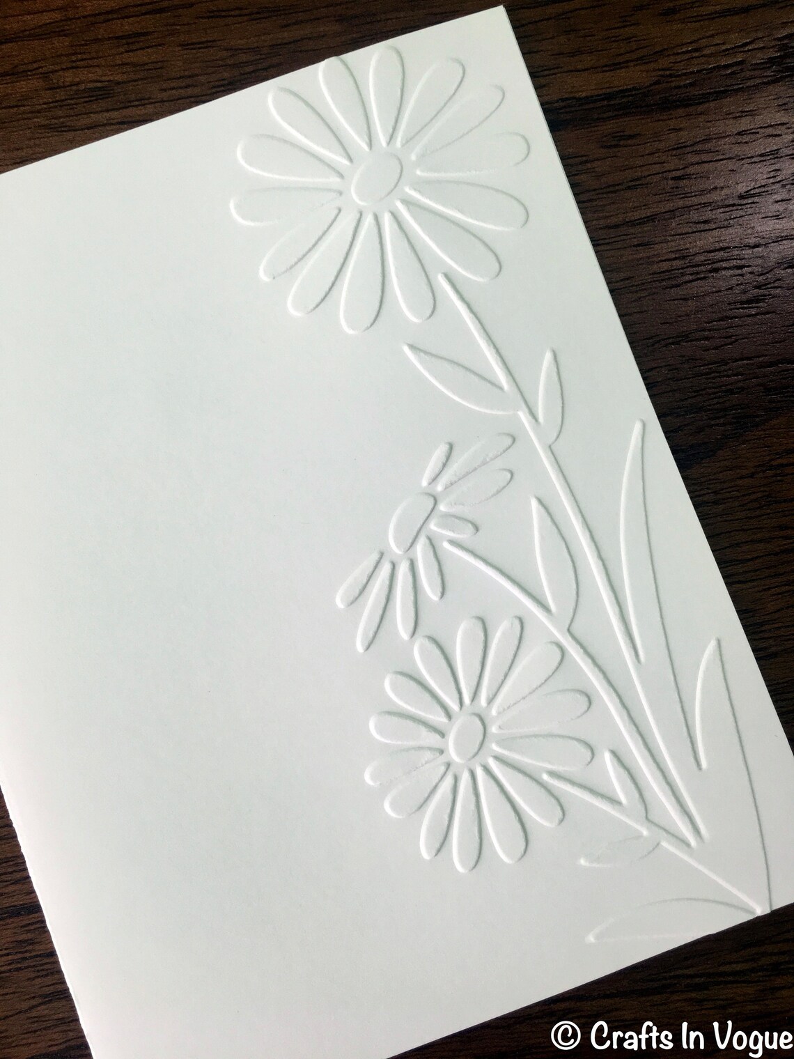 Embossed Daisy Flowers Cards Blank Note Cards Handmade - Etsy
