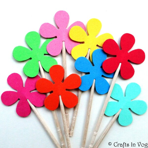 Flower Food Picks - Etsy