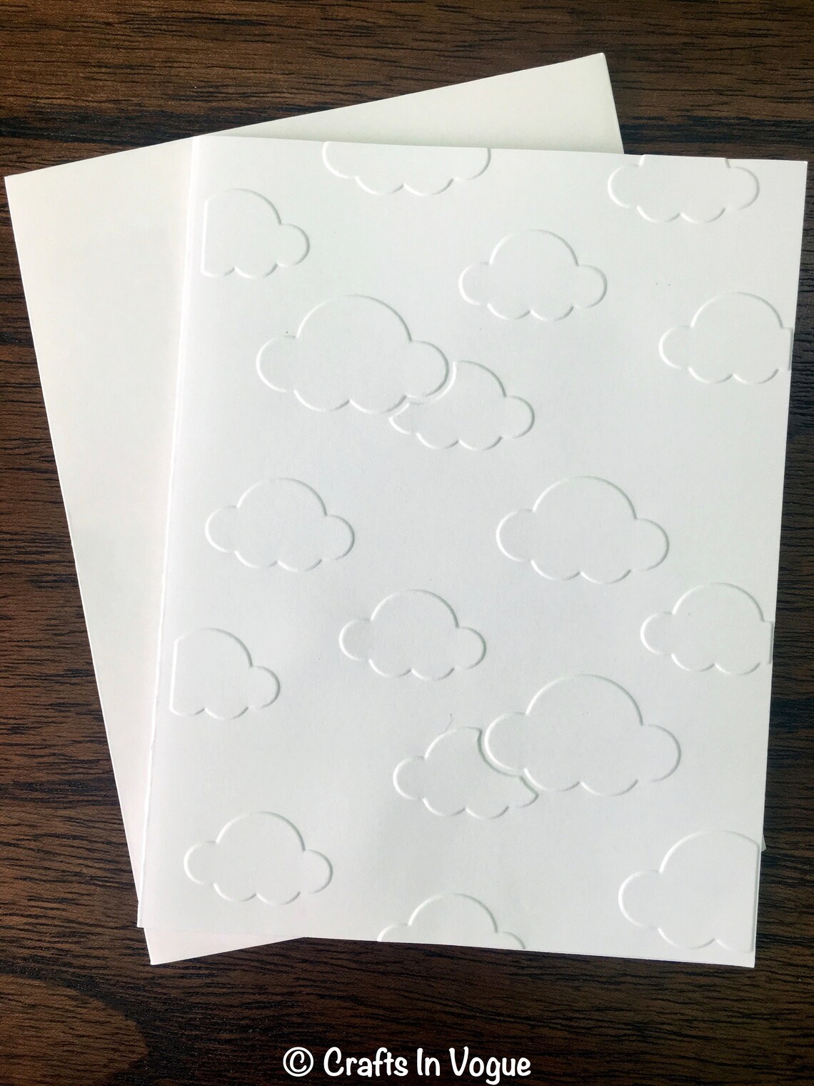 Embossed Clouds Note Card Set: Cloud Cards, Baby Shower, Good Luck ...