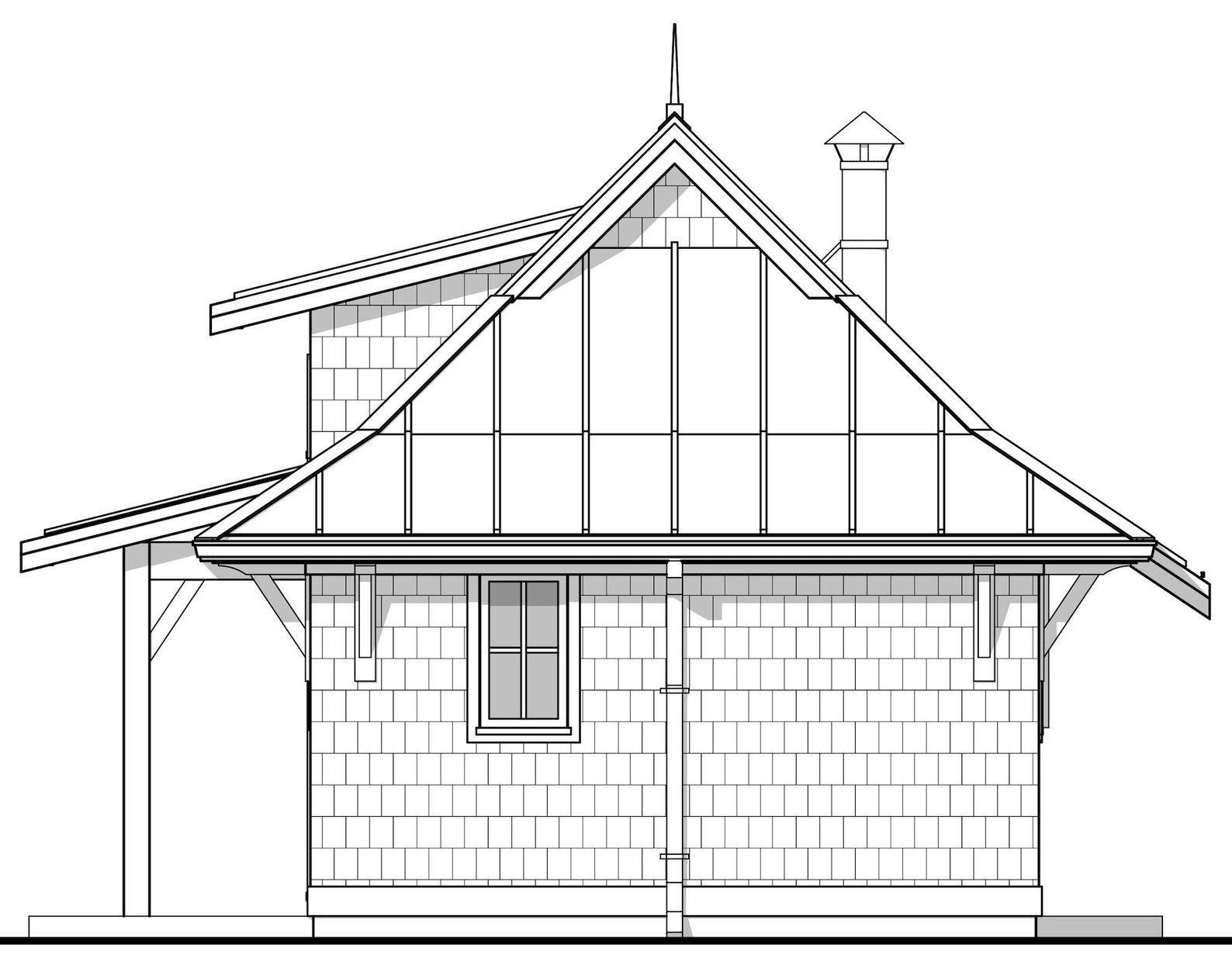 300 SF Idyllic Cottage Core Guest House Plan - Pdfs & CAD Files - Etsy