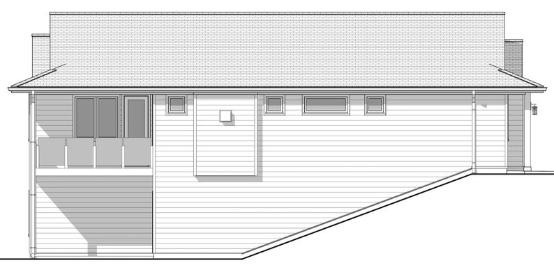 1286 SF 2 Bedroom 2 Bath Economical Rancher House Plan - Pdfs & CAD ...