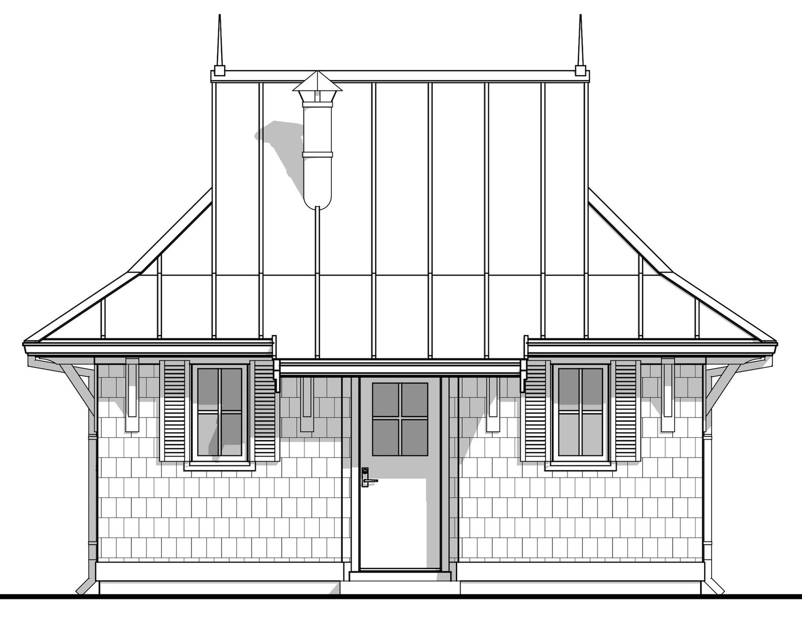 300 SF Idyllic Cottage Core Guest House Plan - Pdfs & CAD Files - Etsy