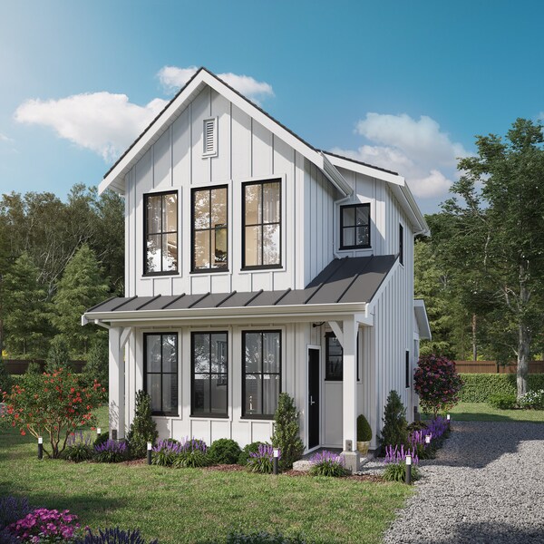 Modern Farmhouse Plans - Etsy