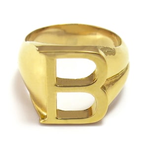 Custom Initial Ring, Letter Ring, Ring for Women, Initial Ring ...