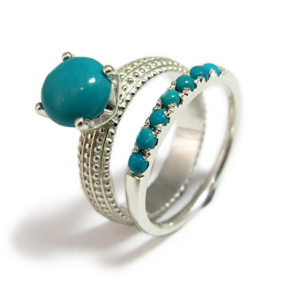 Turquoise Wedding Ring - Etsy