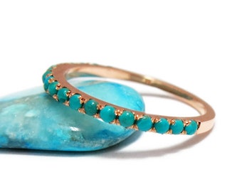 Birthstone eternity ring Stackable birthstone ring | Etsy