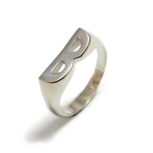 Initial Ring, Letter Ring, Alphabet Ring, Initial B Ring, Ring for ...