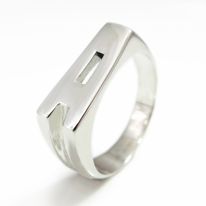 Initial Rings, Chunky Initial Rings, Stacking Initial Rings, Silver ...