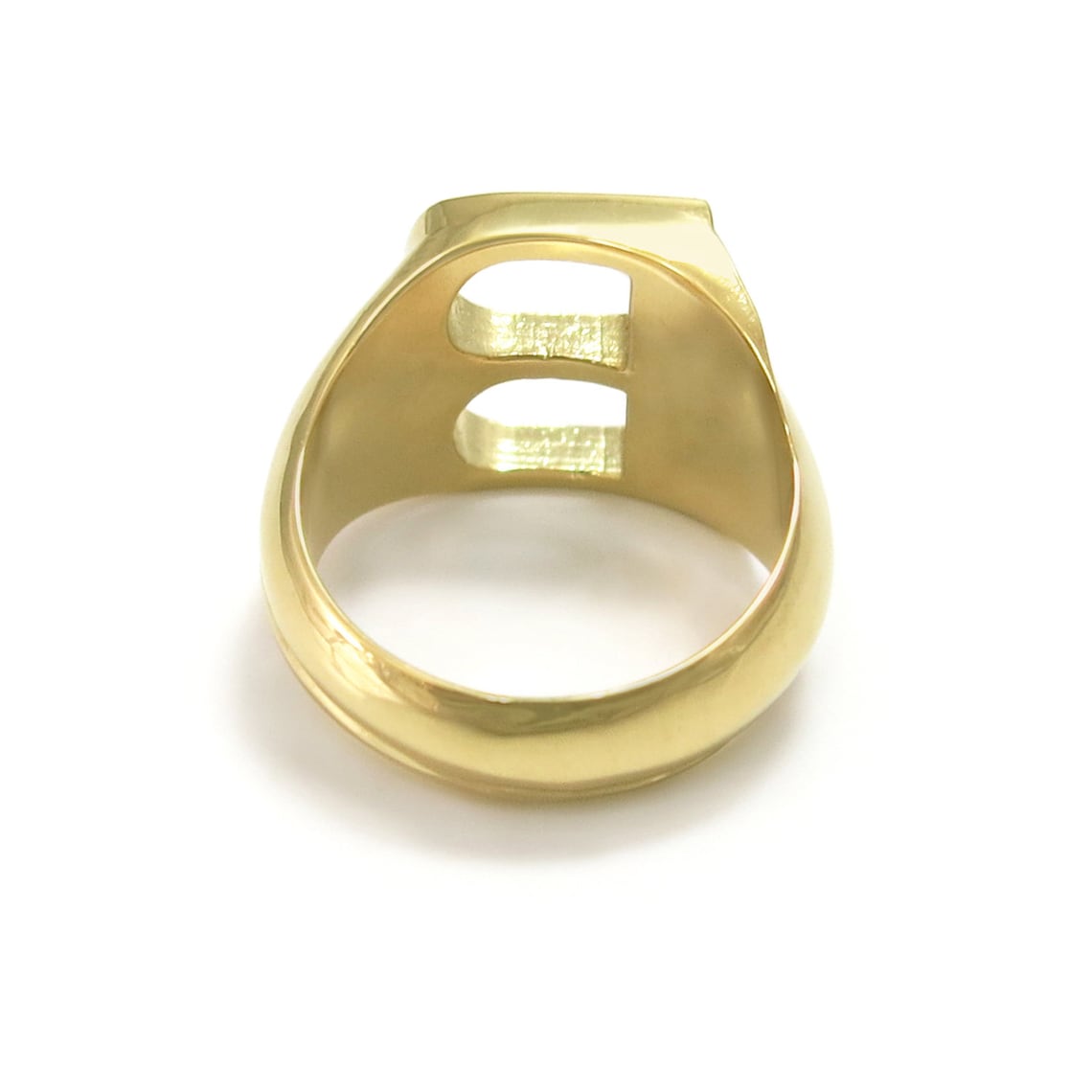 Gold Initial Ring Ring for Women Letter Ring Initial Signet - Etsy