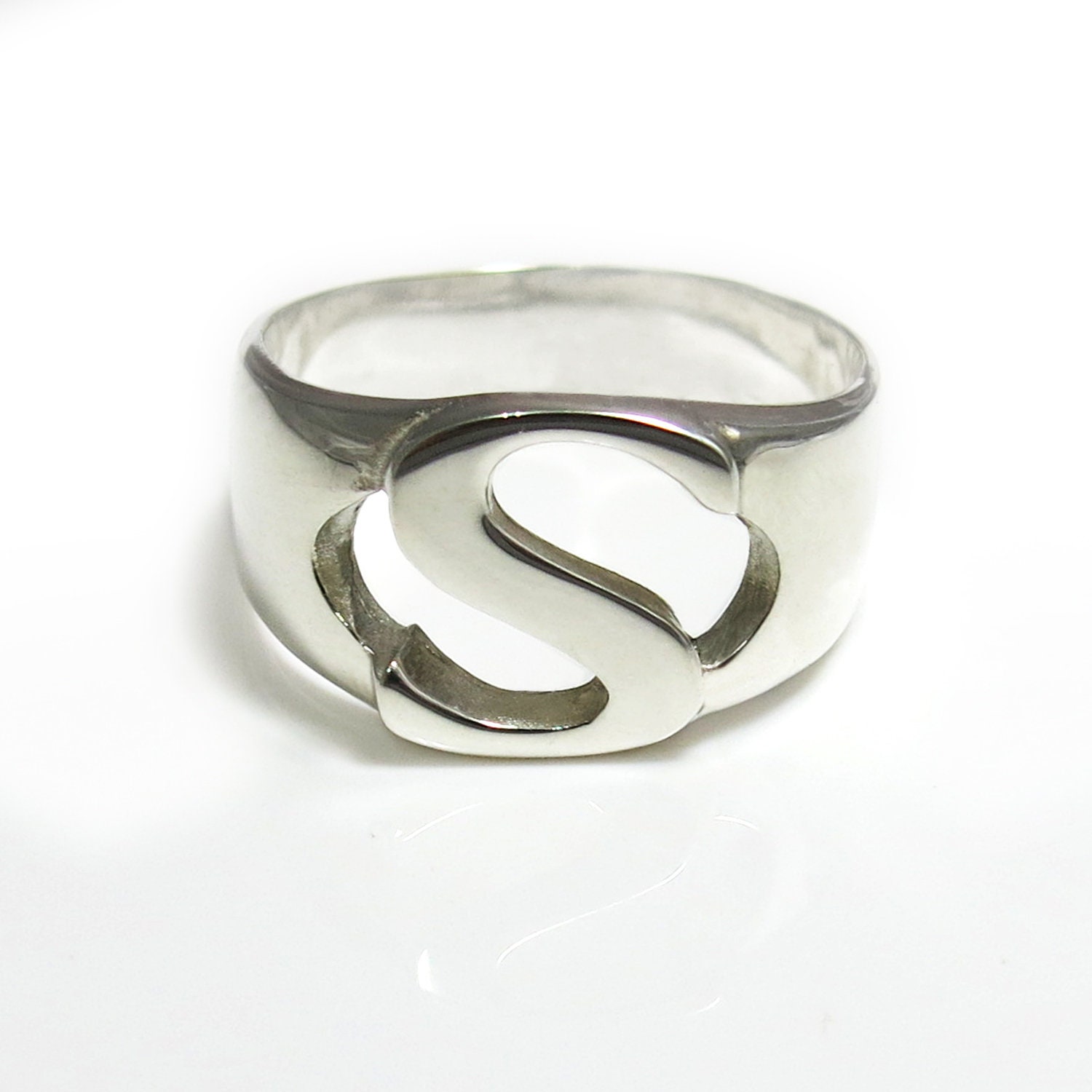 Personalized Initial Ring Letter Ring Initial Ring Initial | Etsy