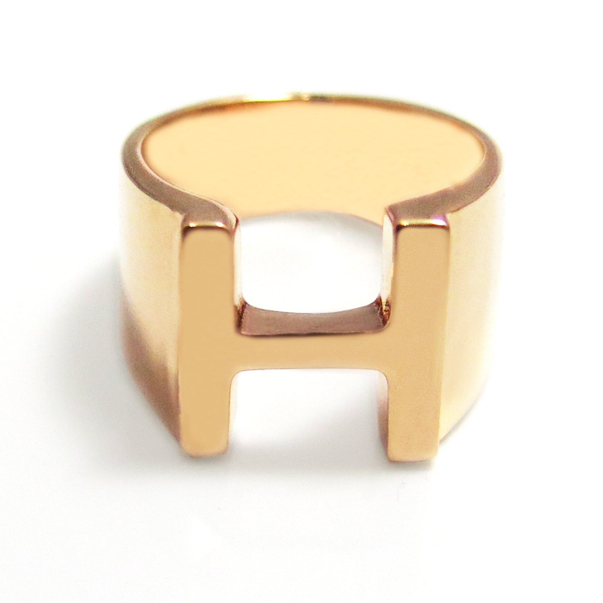 H Ring Initial Ring Silver Initial Jewelry Custom Initial | Etsy