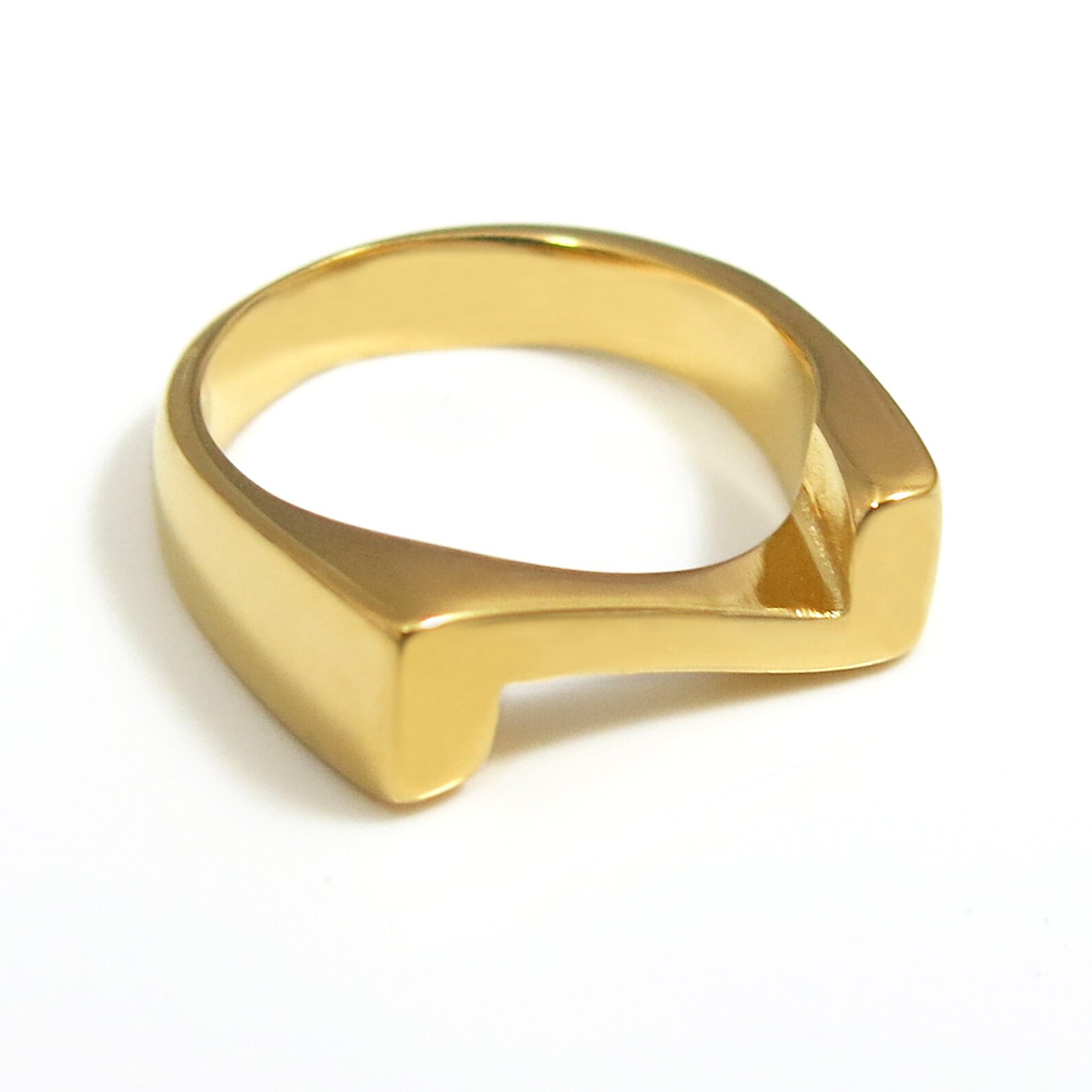 Monogram Ring Personalized Initial Ring Custom Initial Ring | Etsy