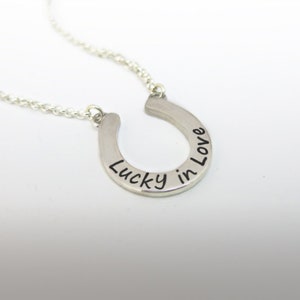 Good Luck Gift, Lucky Necklace, Personalized Engraved Necklace, Good ...