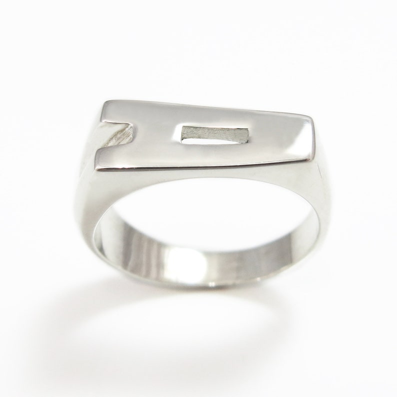 Initial Ring Letter Ring Alphabet Ring Initial Jewelry | Etsy