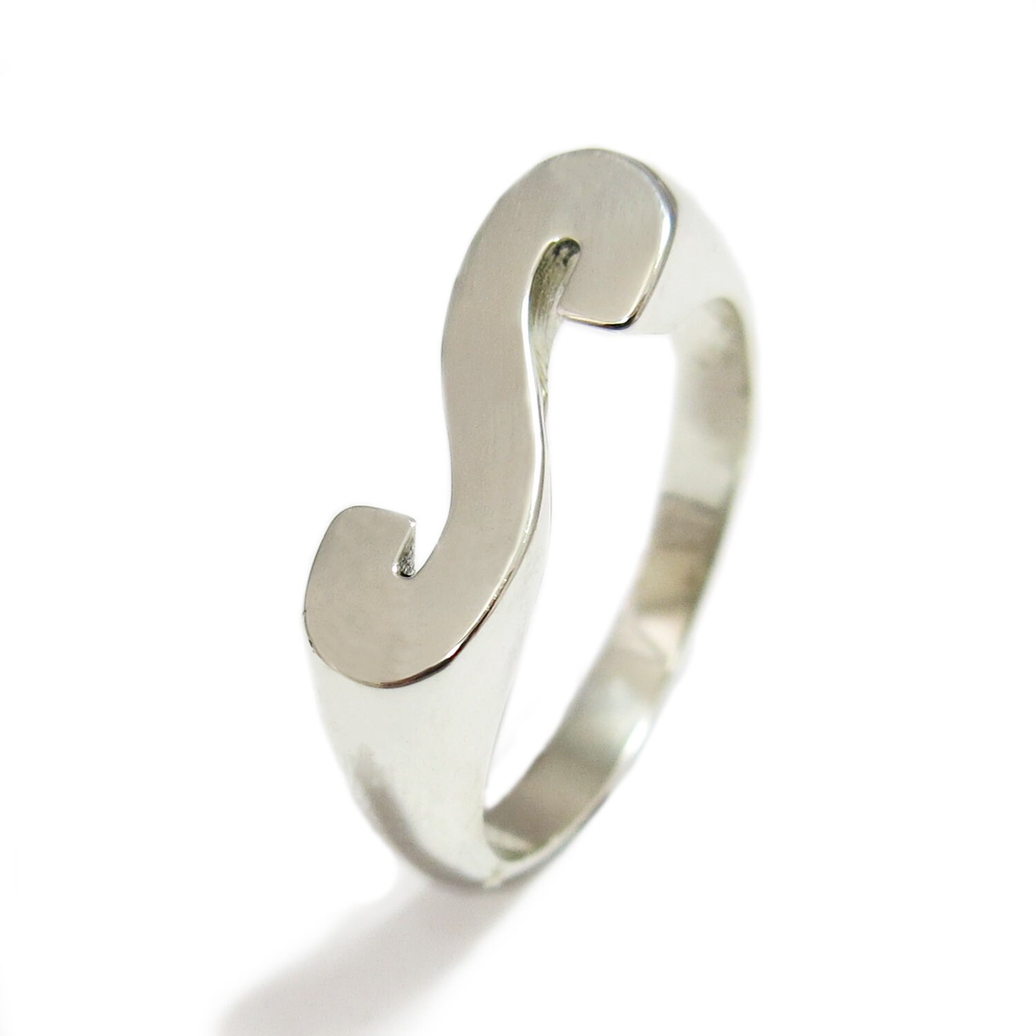 Initial Ring Letter Ring Personalized Initial Ring Custom | Etsy