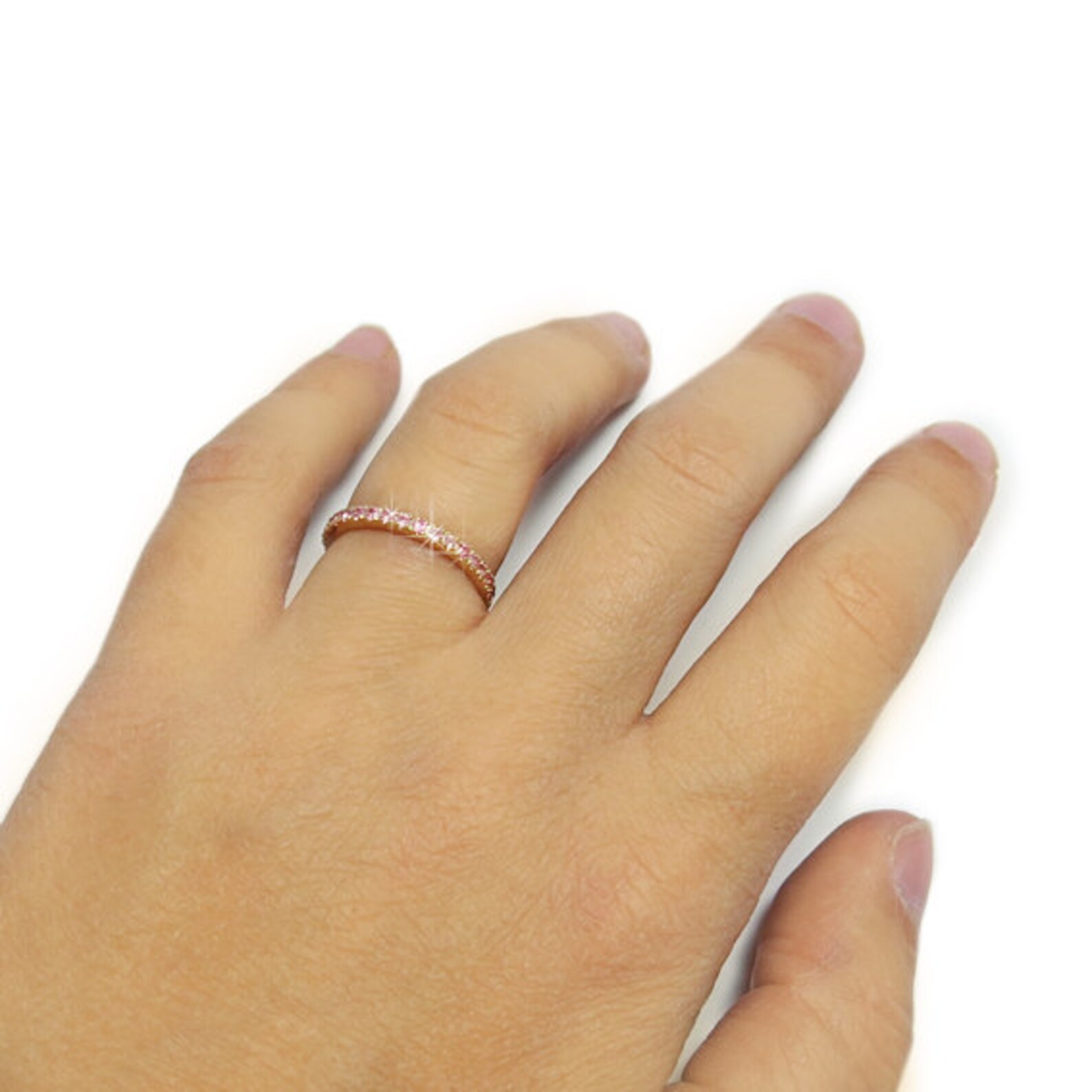 Birthstone Stackable Ring Sapphire Ring Stackable Wedding - Etsy Israel