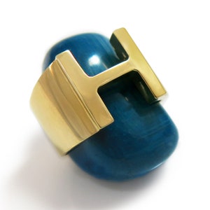 Custom Initial Ring, H Ring, Initial Ring, Initial Jewelry, Gold ...