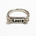 Nameplate Ring Personalized 14K Gold Ring Engraved Ring - Etsy