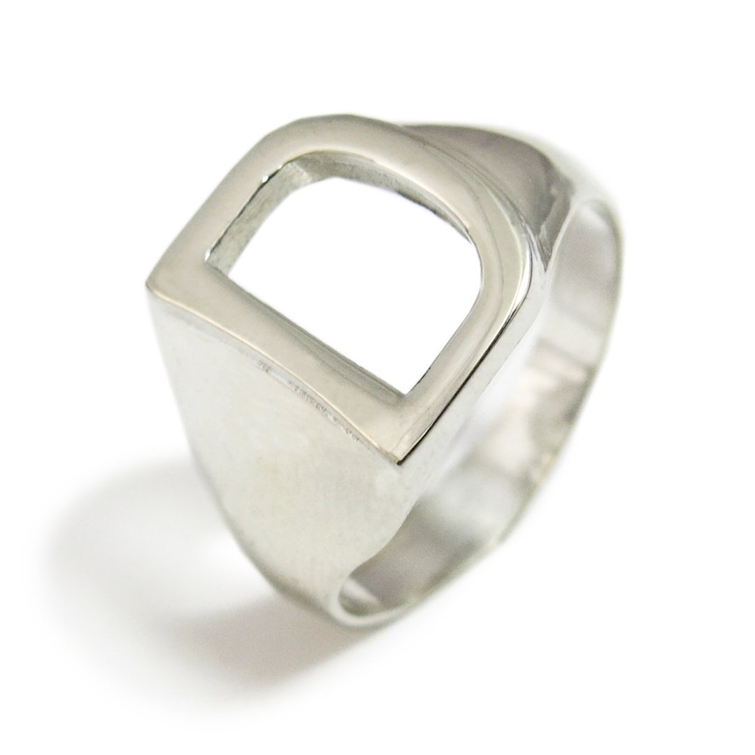 Silver Initial Ring, Letter Ring, Initial Ring, Monogram Ring, Name ...