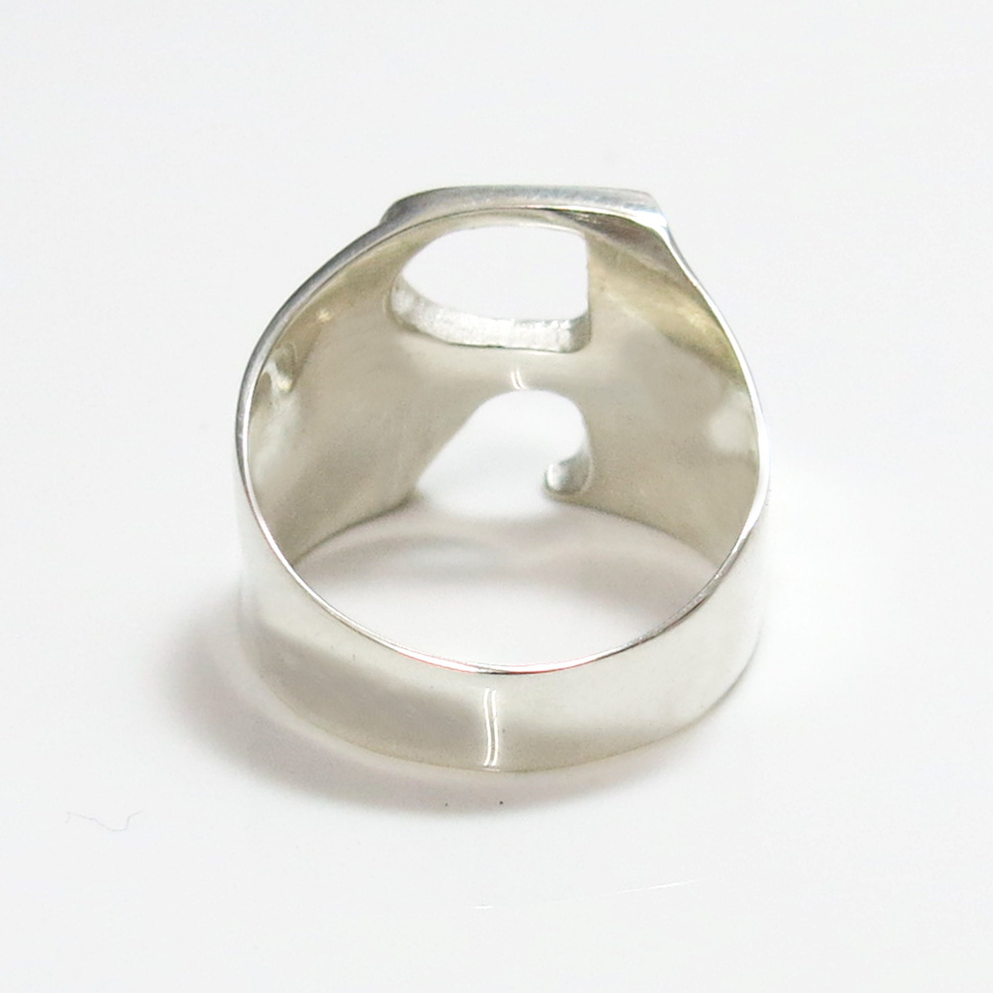 Silver Initial Ring Silver Letter Ring R Ring Initial | Etsy