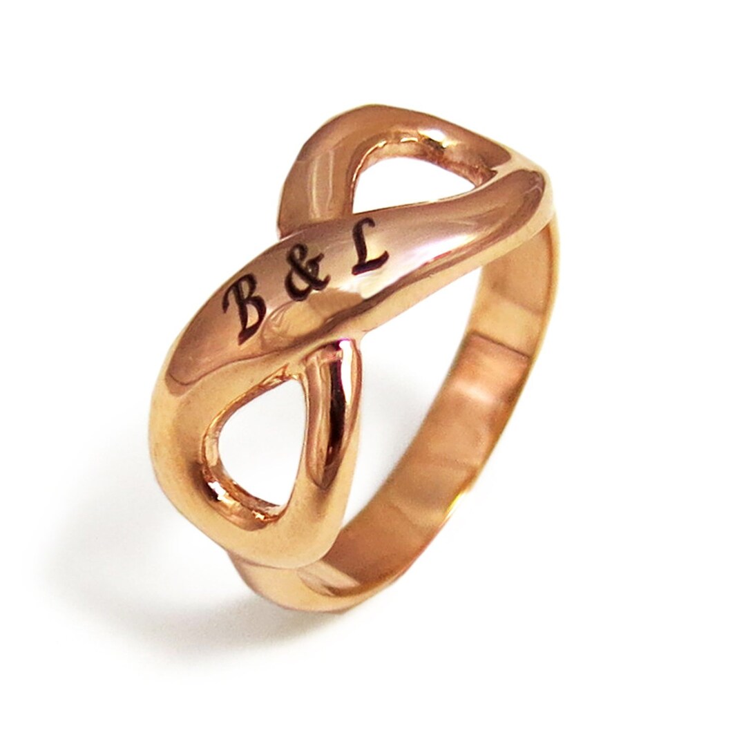 Infinity Ring, Personalized Ring, Love Ring, Anniversary Gift for Wife ...