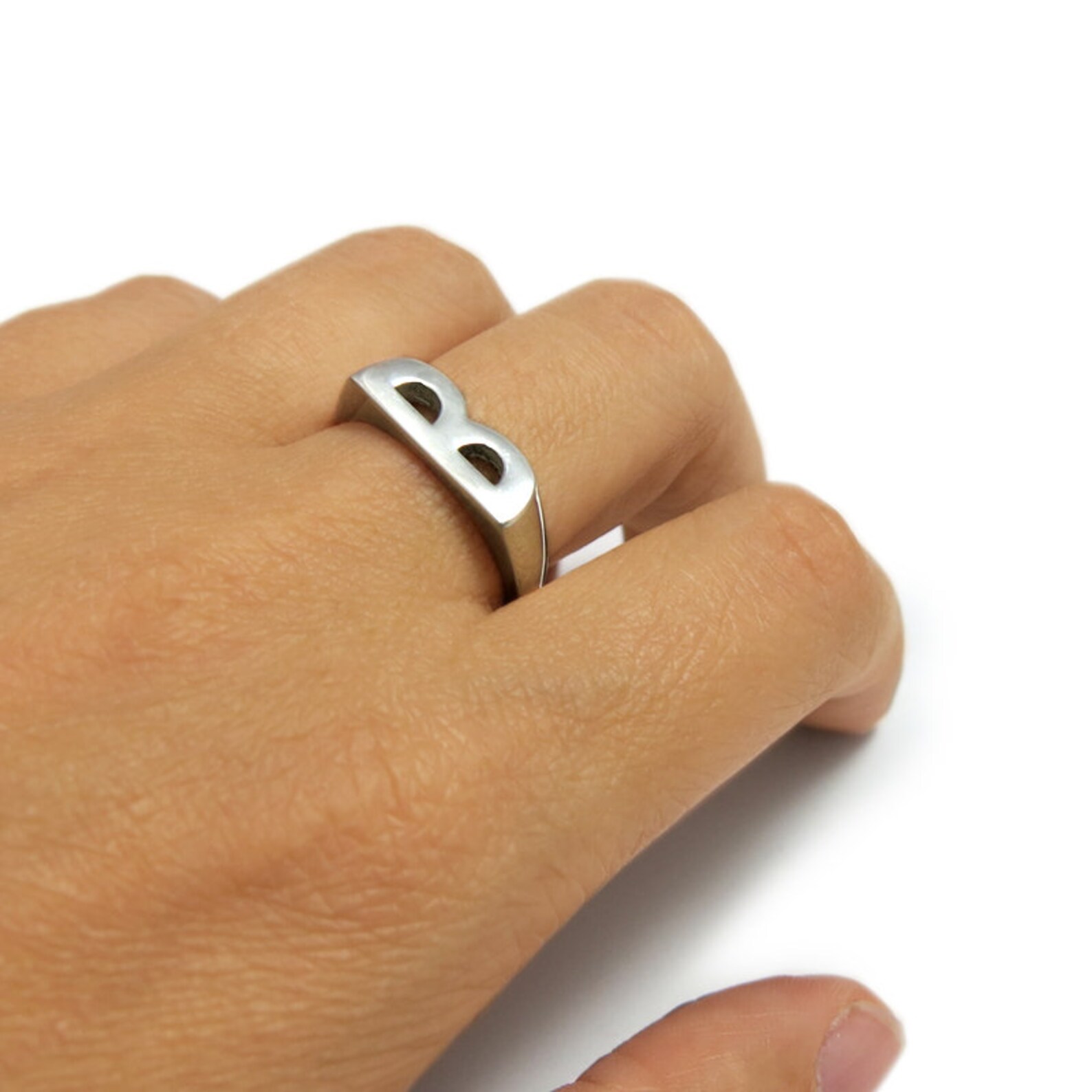 Personalized Initial Ring, Personalized Letter, Initial Jewelry Ring ...